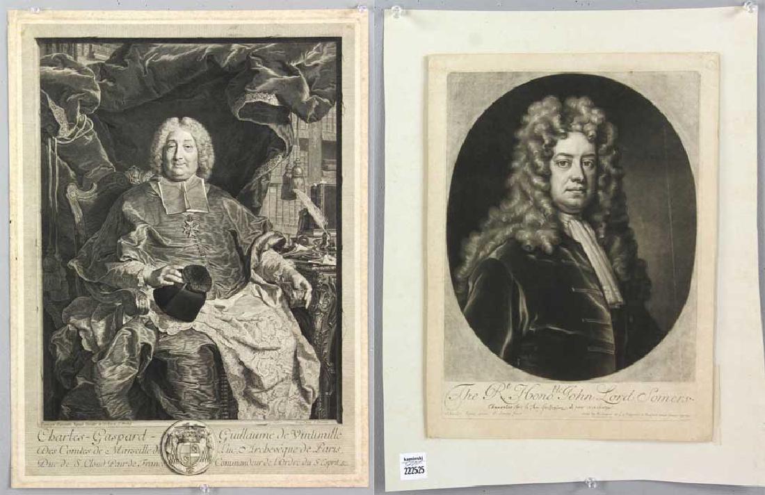 Engravings Charles de Vintimille, John Lord Somers