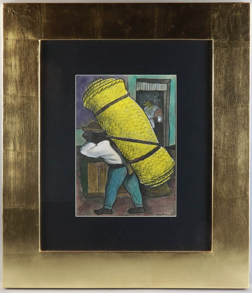 Diego Rivera Drawing of Man Carrying Petate - Mar 03, 2019 | Kaminski ...
