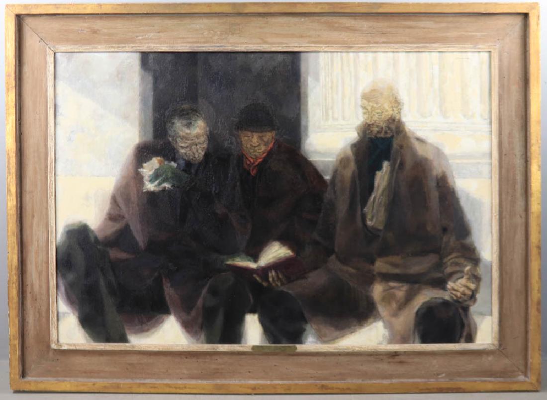 Joseph Hirsch, The Book, Oil on Canvas