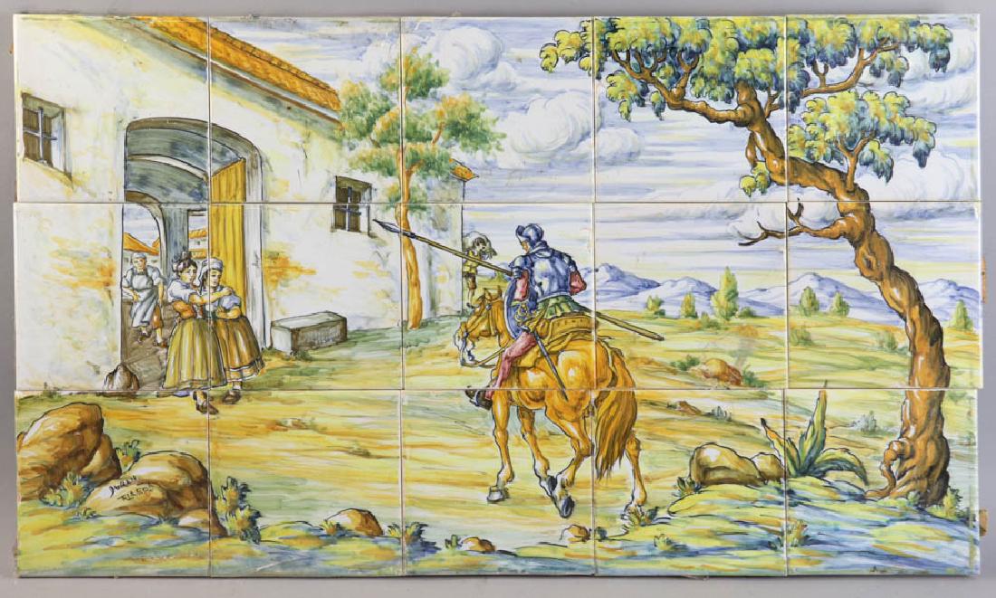 Ceramic Tile Panel of Soldier in Armor