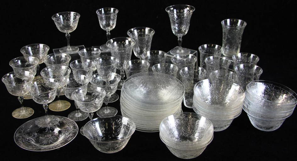 Webb Crystal Dinnerware Set - Apr 28, 2019 | Kaminski Auctions in MA
