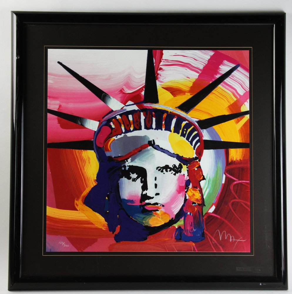 Peter Max, Signed Statue Of Liberty Print