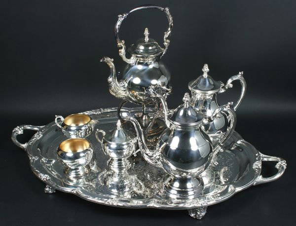 (7) Piece Guildcraft Silver Plated Tea/coffee Set