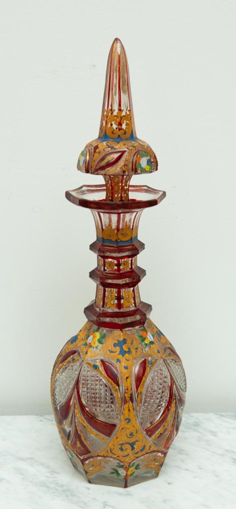 19thc Bohemian Glass Decanter