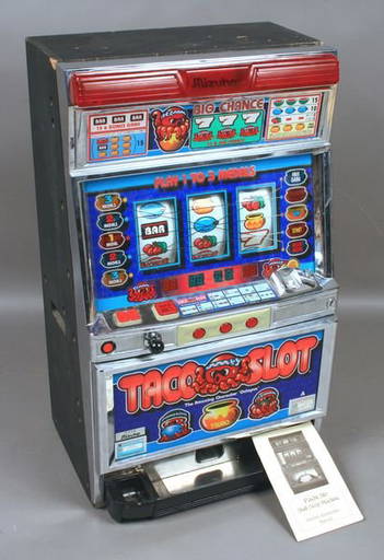 20th C. Japanese Taco Slot Machine