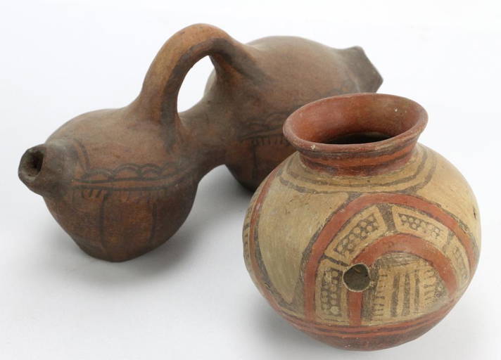 Pre Columbian Style Pot And Jug