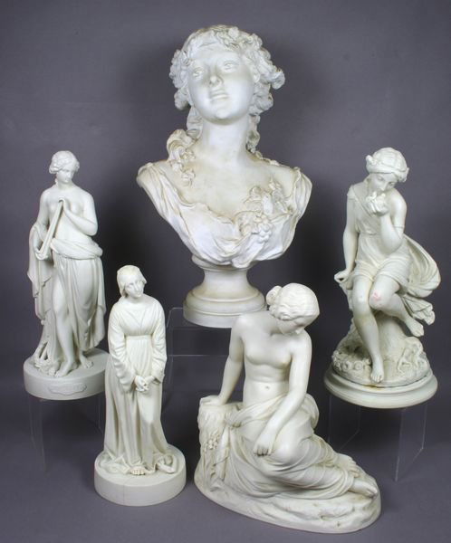 5270: Five (5) Cast Statues of Female Figures