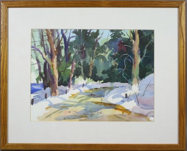 6048: Signed Peter Spataro, Snowy Winter Road, w/c - Sep 21, 2008 ...