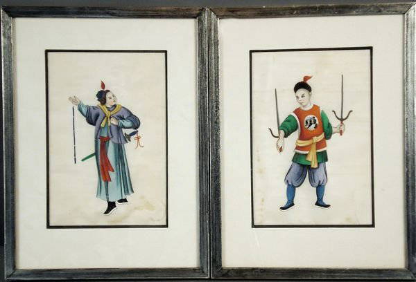 Pr. 19th C. Chinese Tempera On Rice Paper