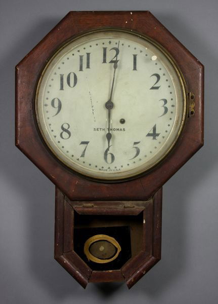 6012: Seth Thomas Schoolhouse Clock