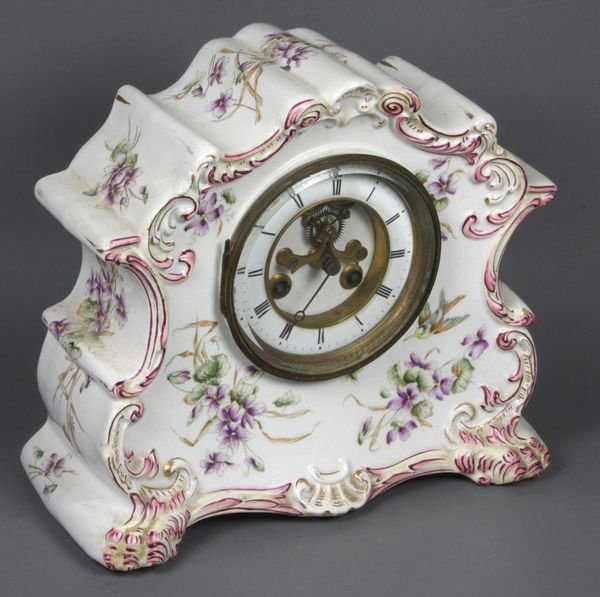 6027: Hamann & Koch China Mantel Clock