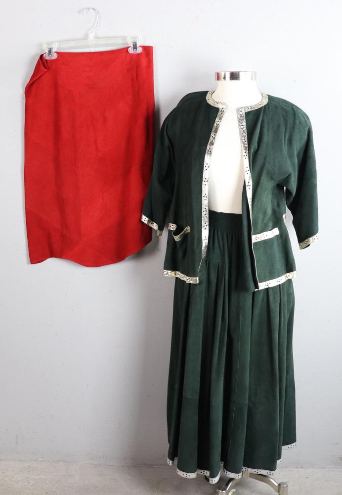 Jean Muir Suit and Suede Skirt - Apr 09, 2021 | Kaminski Auctions in MA