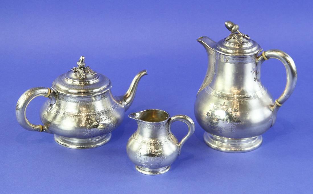 19thC Cartier 3-piece Silver Tea Set (#1190A) on Jun 27, 2021 ...