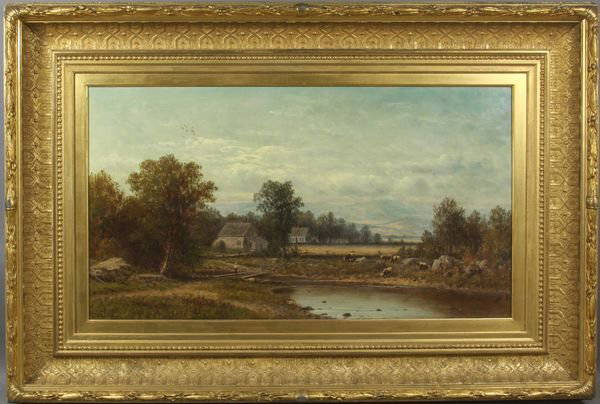 Charles Wilson Knapp, New England Farm, O/c