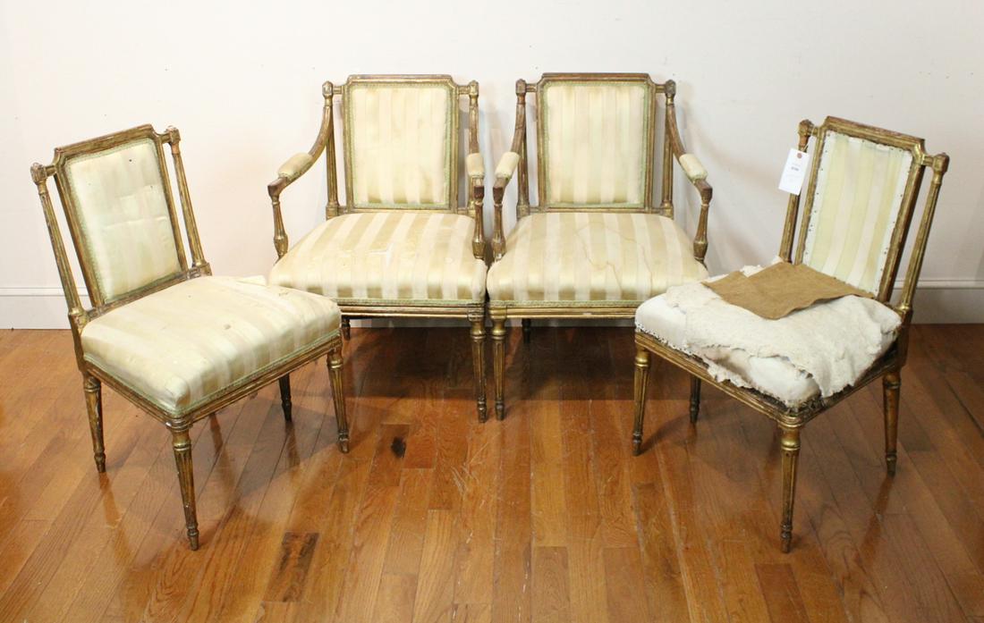 19thC French Regency Parlor Set (#0214) on Aug 28, 2021 | Kaminski ...