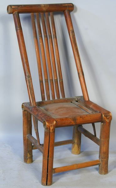 High Back Bamboo Chair