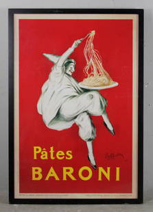 Pates Baroni, French Advertising Poster, Framed