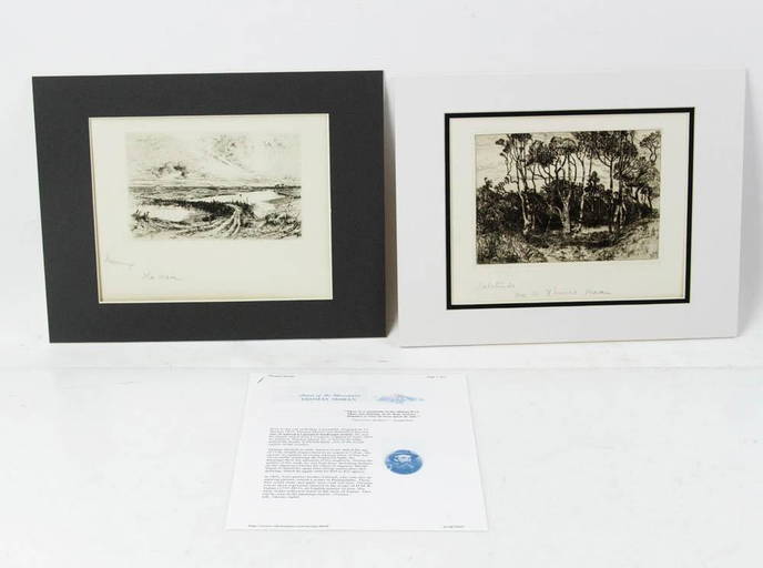 Thomas Moran and Mary Nimmo Moran Etchings - Aug 27, 2022 | Kaminski ...