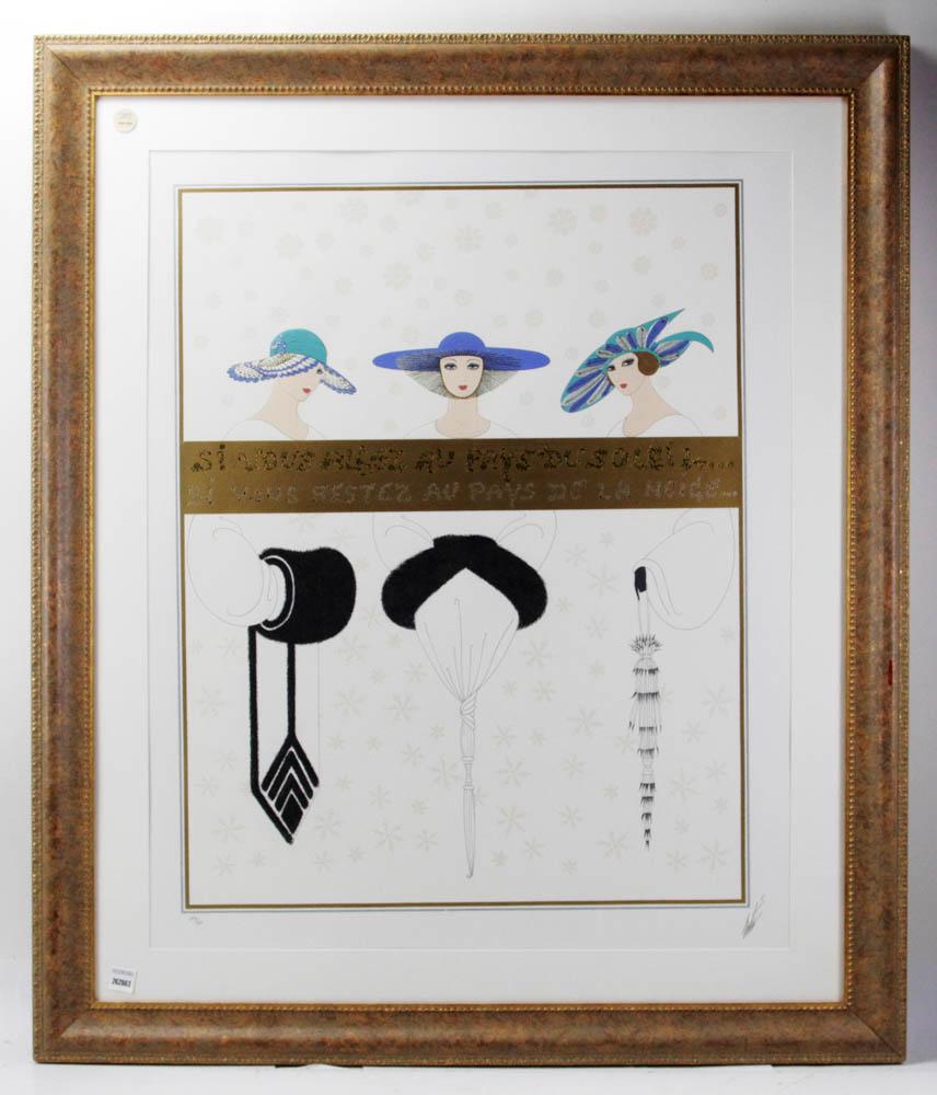 Erte, Summer Winter, Serigraph