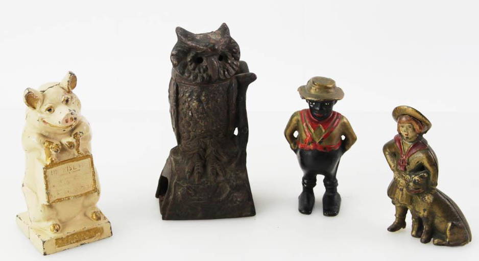 Figurine Cast Iron/Mechanical Penny Banks (#0285) on Jan 06, 2023 ...