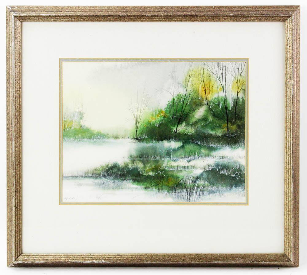 Alfred Lee, Beginning of Spring, Watercolor - Mar 05, 2023 | Kaminski ...