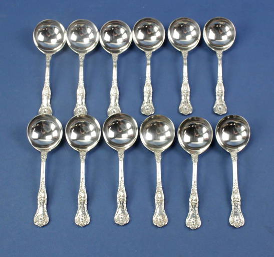 Gorham Queens Pattern Sterling Spoons