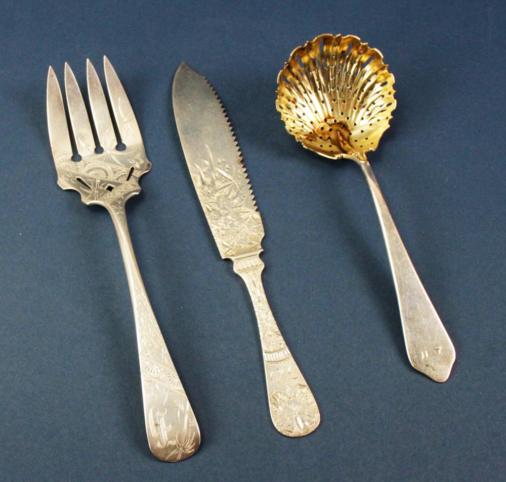 Antique Sterling Victorian Serving Pieces
