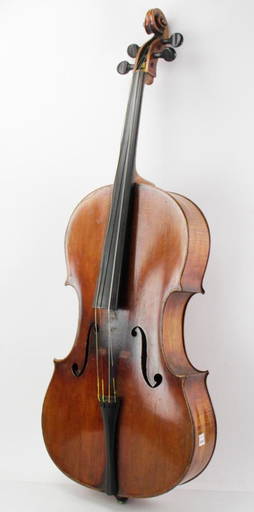Cello With Bow And Case, Labeled Joseph Guarnerius