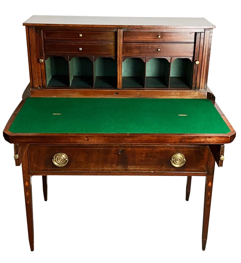 John Or Thomas Seymour Inlaid Tambour Desk Auction