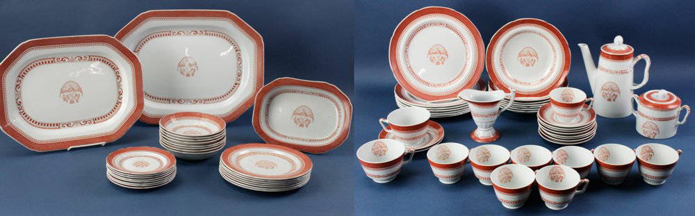 Early 20thc Copeland Spode "new Stone" Set Auction