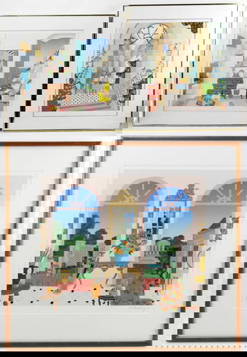 Thomas Mcknight, Group Of (3) Serigraphs