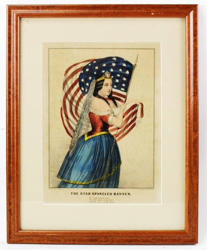 Ca 1860 Currier & Ives Framed Lithograph