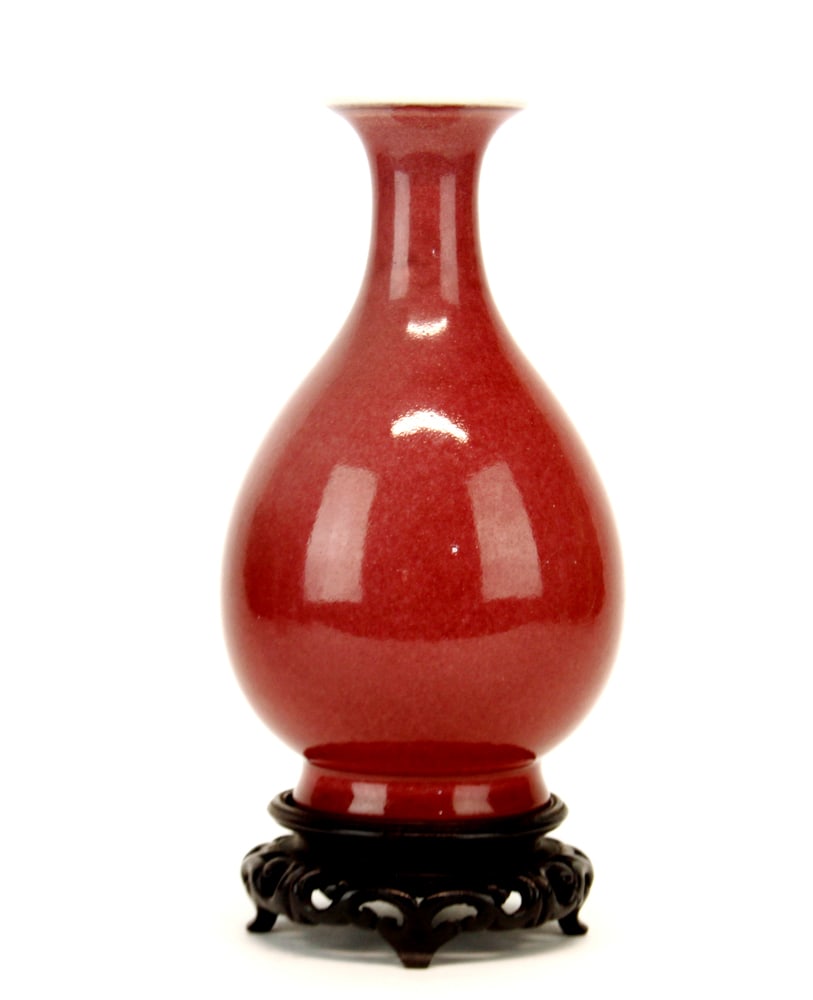 A Chinese Copper-red Vase Auction