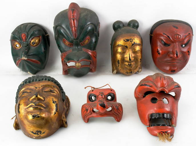 Old Japanese Masks