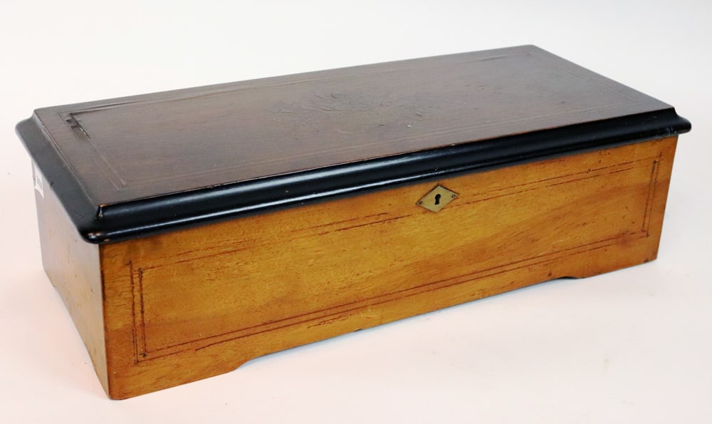 19thc French Inlaid Walnut Music Box Auction