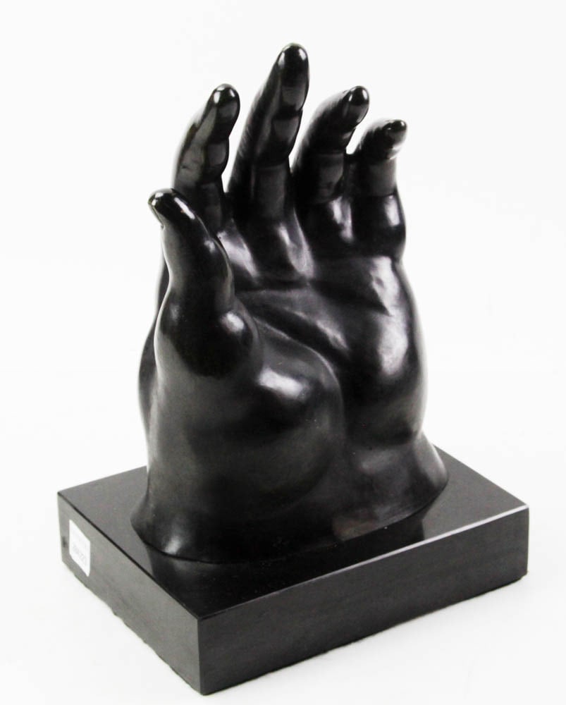 Fernando Botero, La Mano, Bronze Sculpture Auction