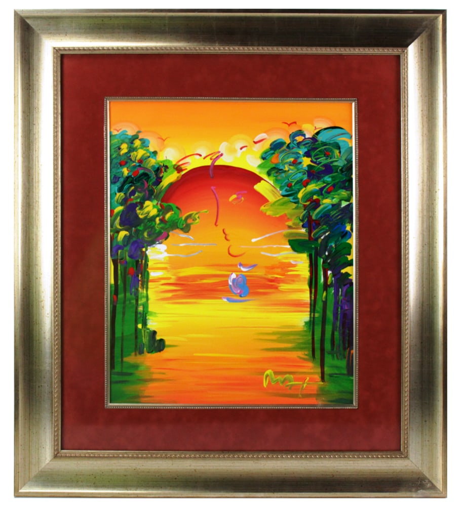 Peter Max, "boat On Horizon" Auction