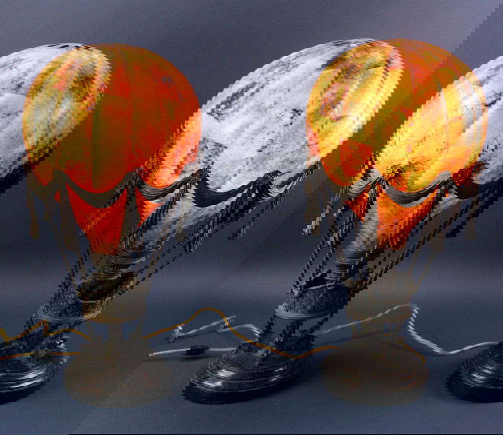 Balloon Lamp On Bronze Base Auction