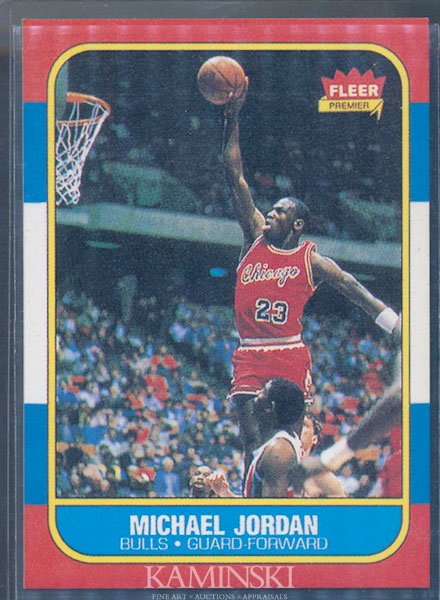1986 Fleer Premier Michael Jordan Rookie Card
