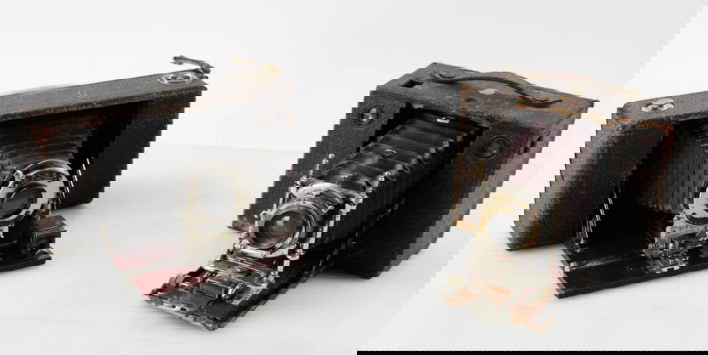 Two Cameras, Ansco Model B, Eastman Kodak