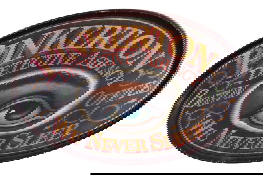 Pinkerton Detective Agency Hand-painted Sign Auction