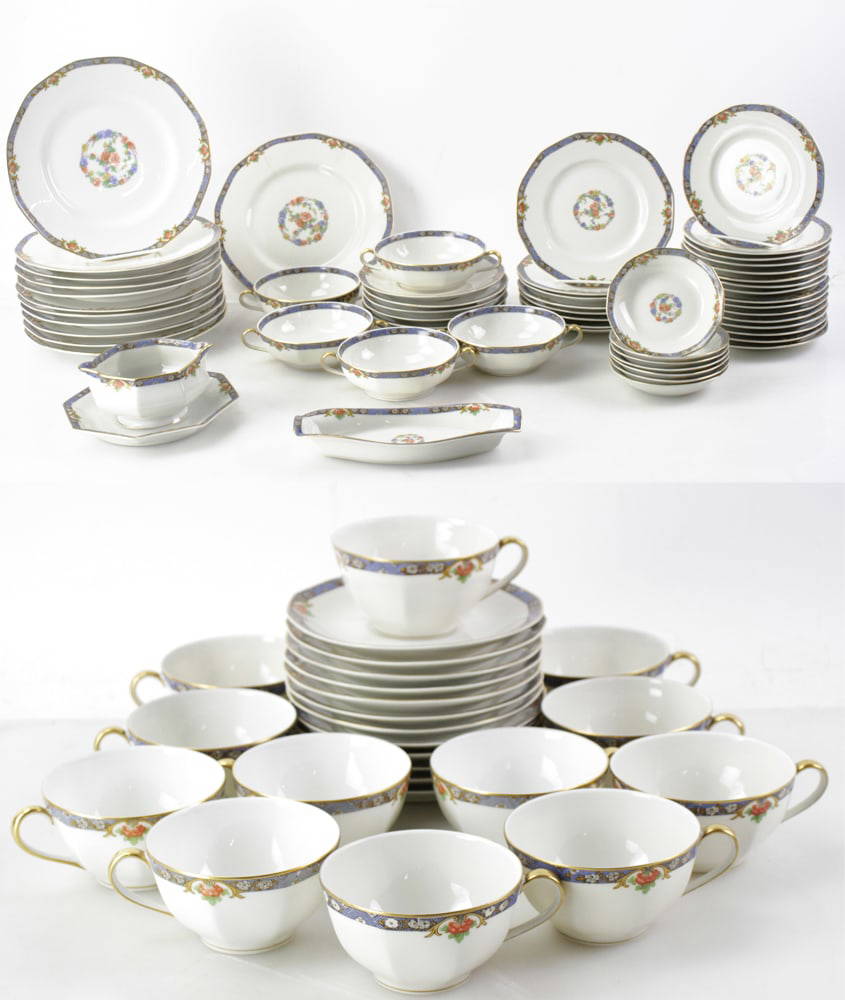 French Haviland Limoges "cachmir" Dinner Set Auction