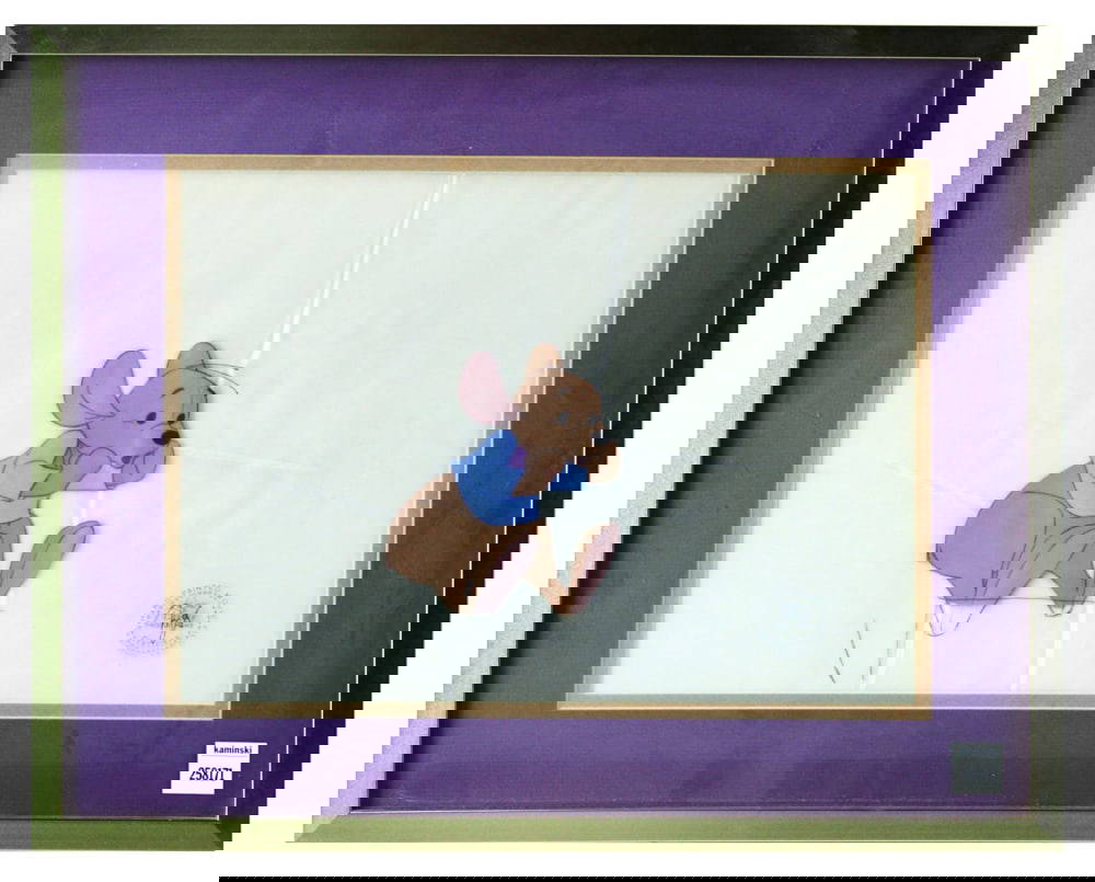 Disney Winnie The Pooh Cel, "roo" Auction