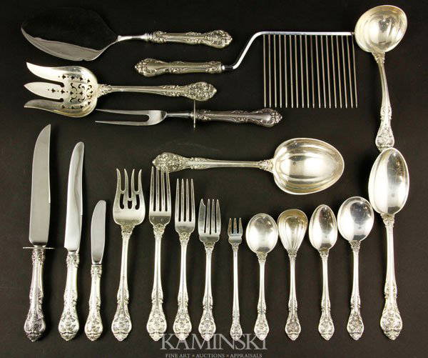 Set Of Gorham Sterling Flatware, King Edward Pat