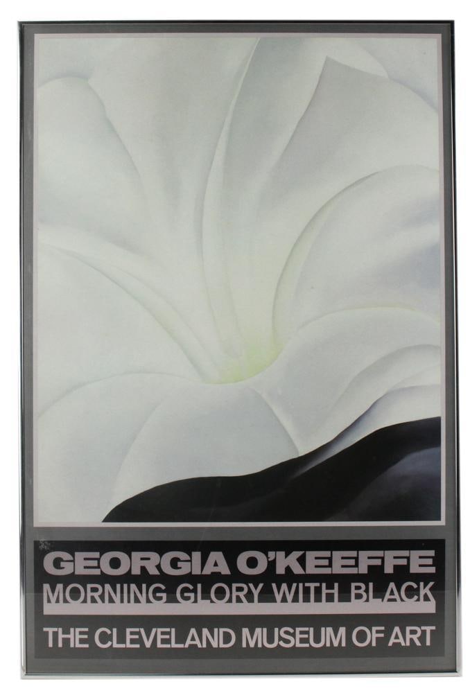 Georgia O'keefe, Morning Glory, Lithograph Poster Auction