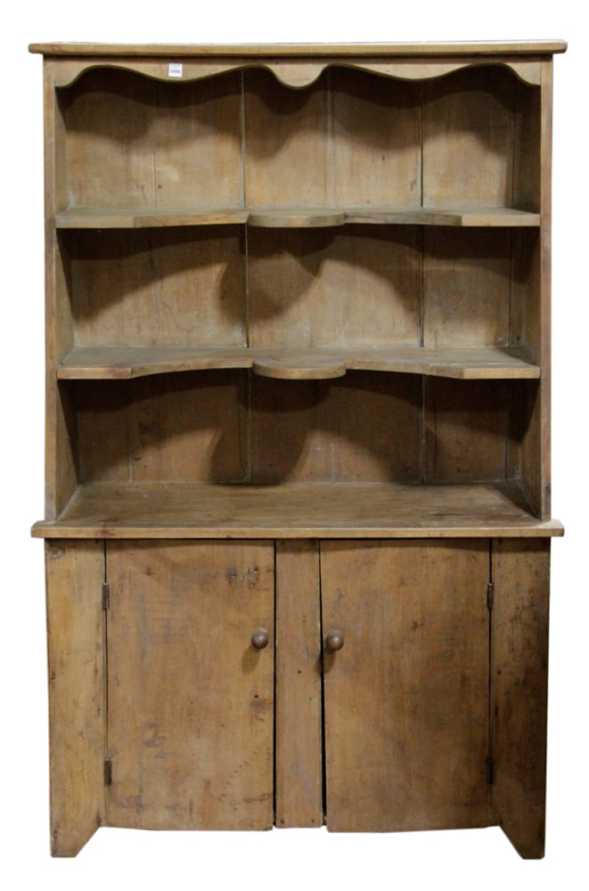 Early American Open Step-back Cupboard - Jun 08, 2025 | Kaminski ...
