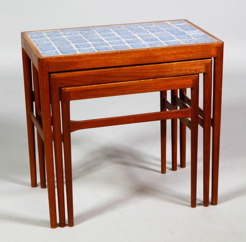 Set of Three Danish Modern Nesting Side Tables