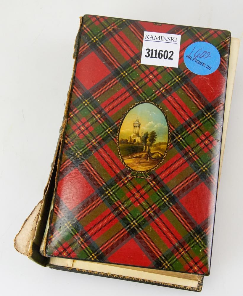 Burns Monument Book, Hand-painted Cover Auction