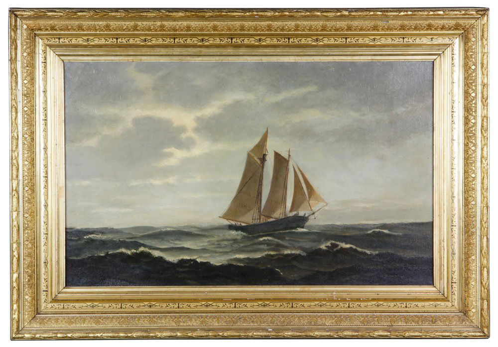 Fuller, 19th C. Ship Painting, O/C