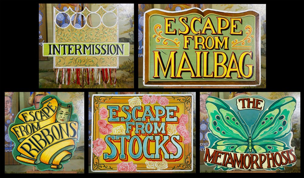 Set Of 5 Spectacular Magic Show Signs